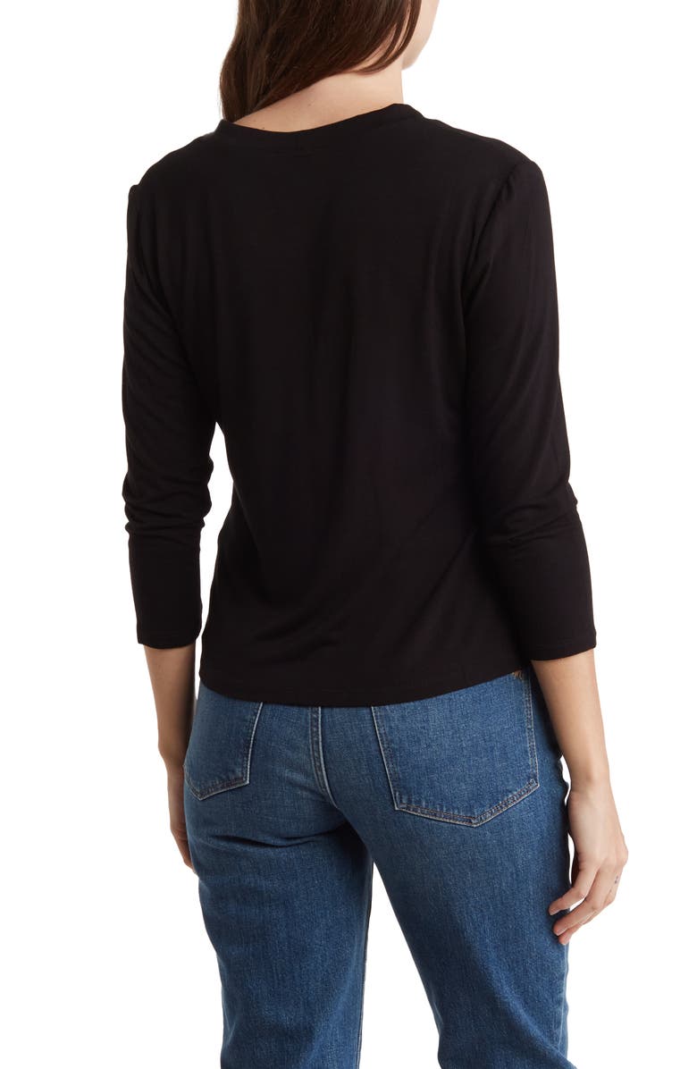 TRUTH Long Sleeve V-Neck Buttoned Top | Nordstromrack