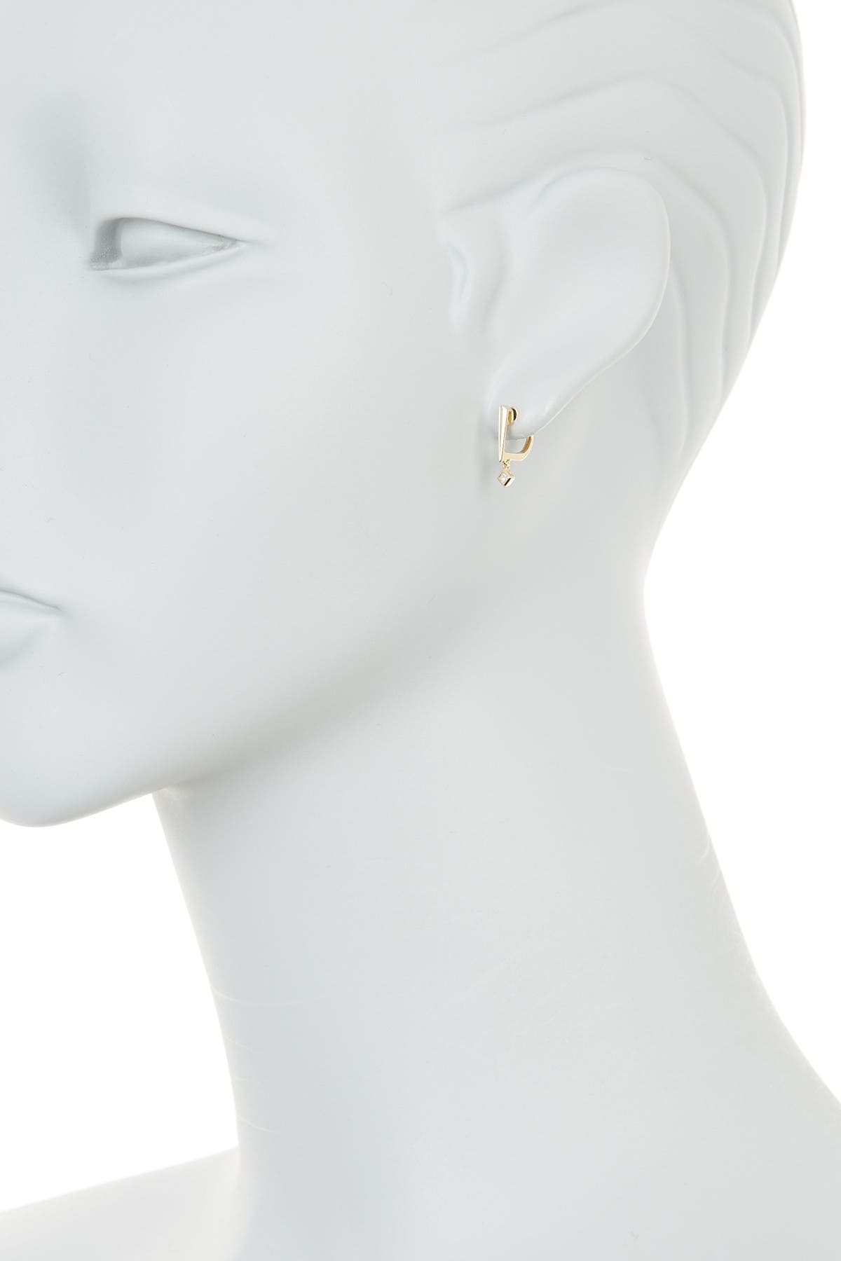 Bony Levy Katharine 18K Yellow Gold Diamond Drop Huggie Earrings - 0.06 ...