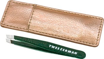 TWEEZERMAN Enchanted Garden Mini Slant Tweezer with Case | Nordstrom