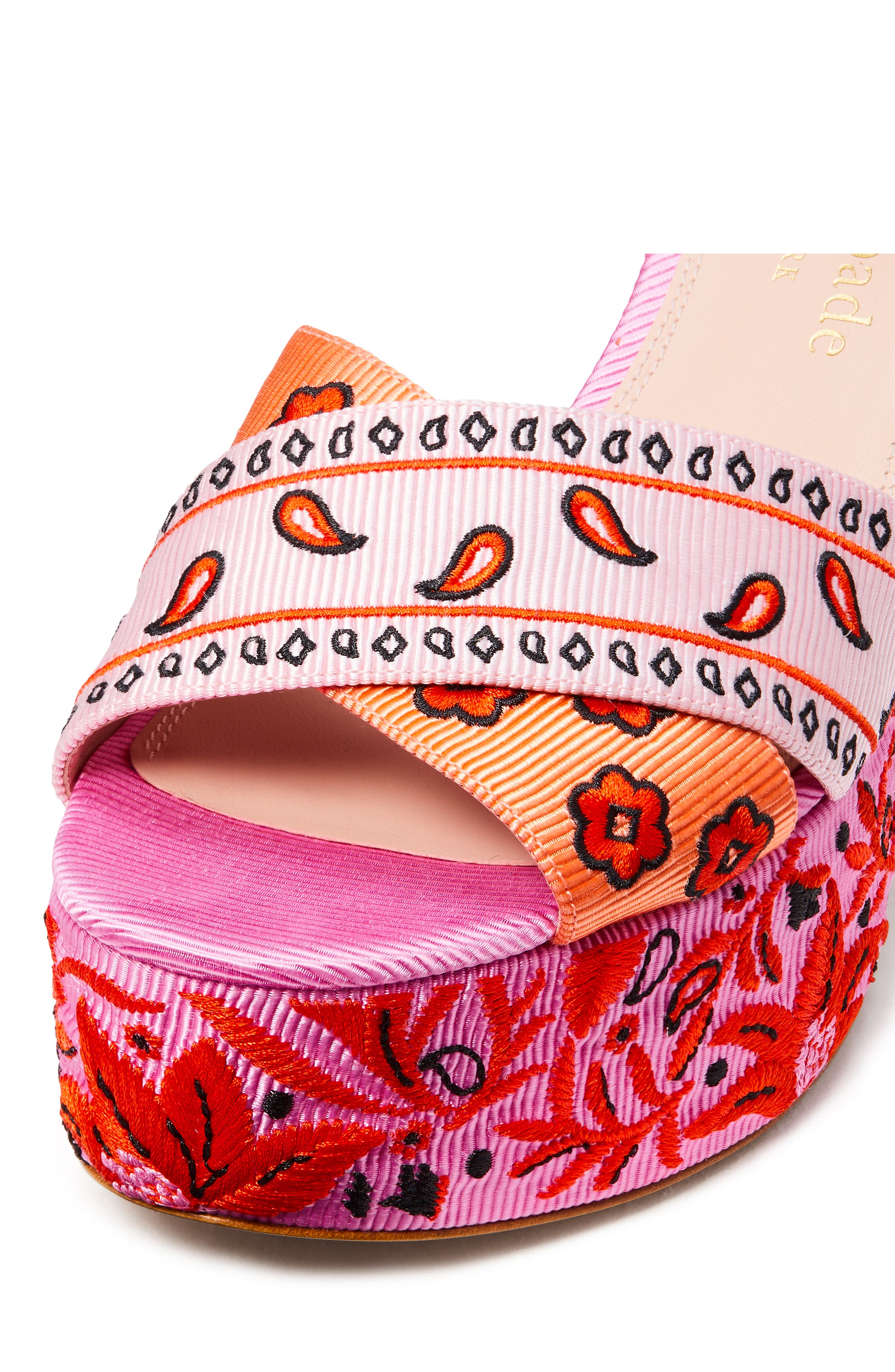 Kate Spade New York riobandana patchwork platform sandal (Women ...