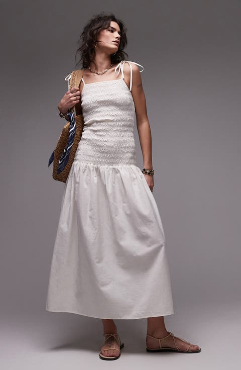 Women's 100% Linen Midi Dresses | Nordstrom