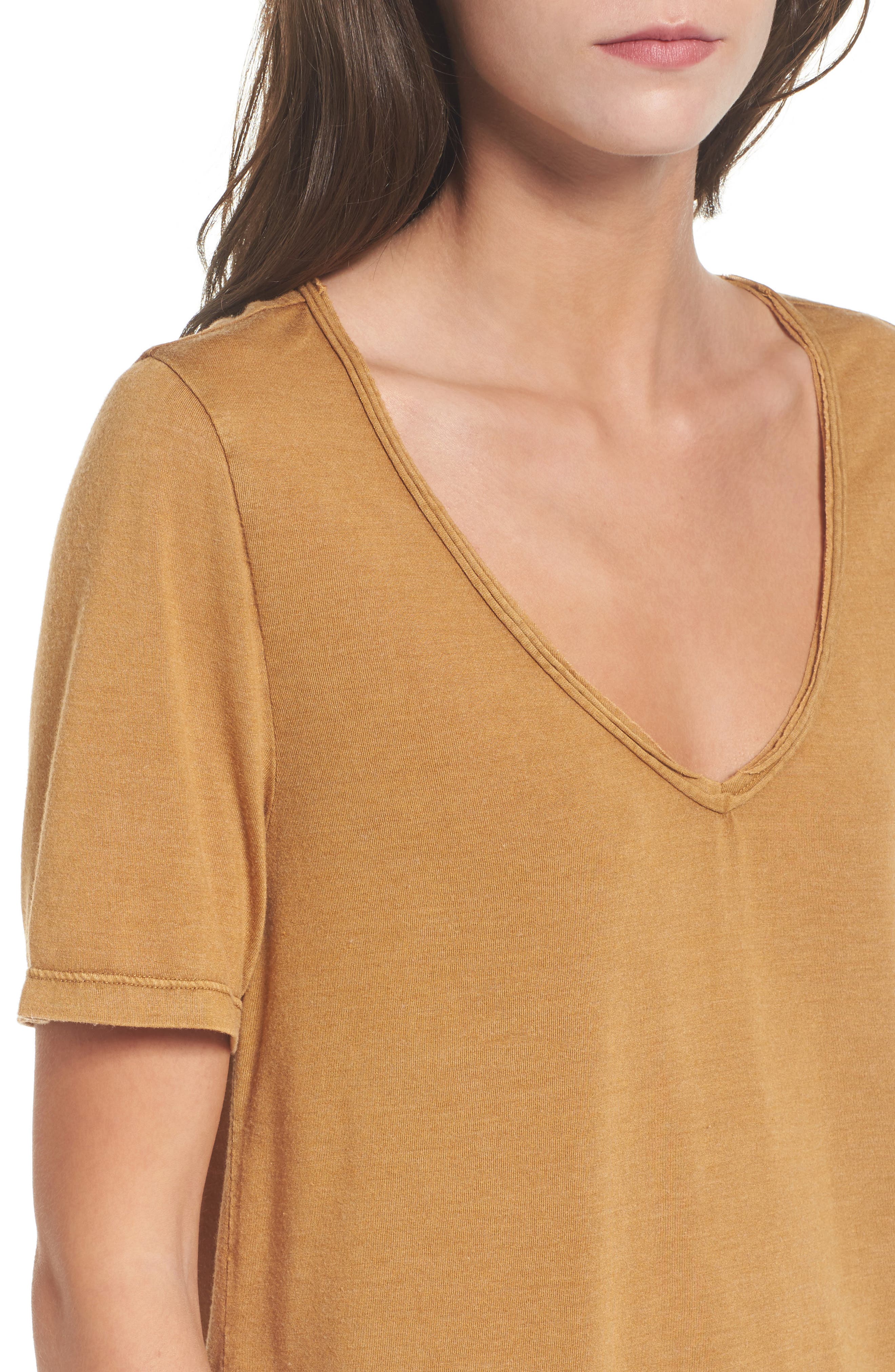 BP. Raw Edge V-Neck Tee | Nordstrom