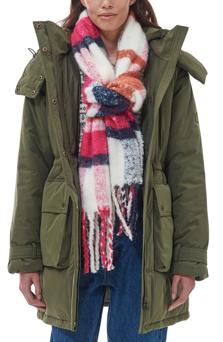 Barbour Rawson Check Felt Scarf | Nordstrom