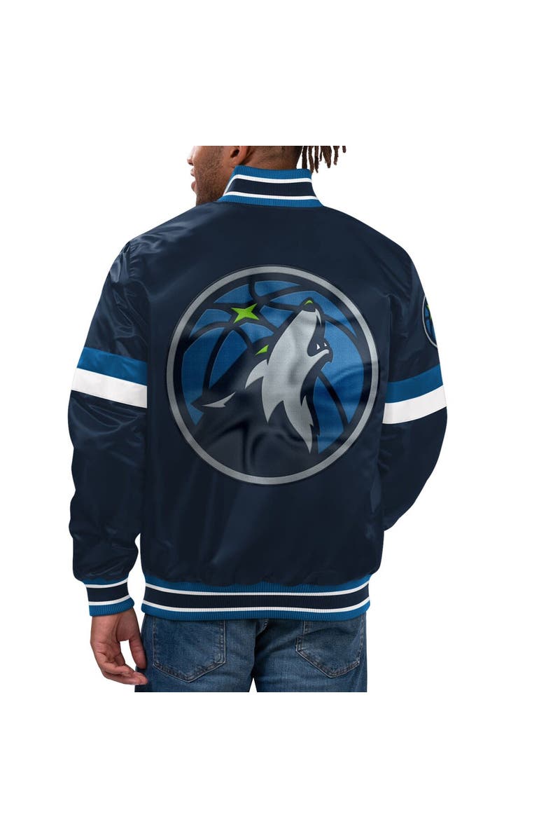STARTER Men's Starter Navy Minnesota Timberwolves Home Game Satin Full ...