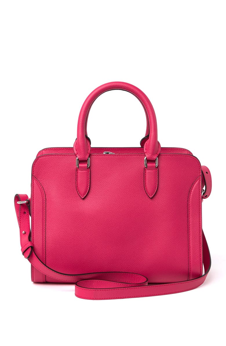 McQueen Small Padlock Leather Satchel | Nordstromrack