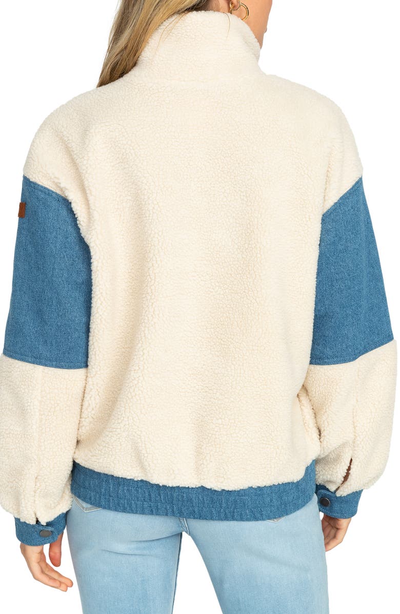 Roxy Wrap It Up Faux Shearling Aviator Jacket | Nordstromrack