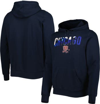 New Era Men's New Era Navy Chicago Bears Ink Dye Pullover Hoodie ...