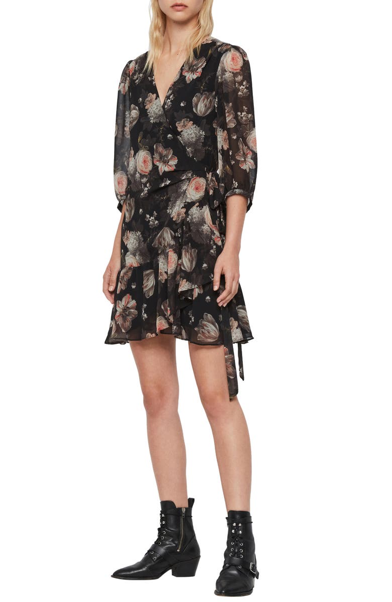 AllSaints Jade Eden Wrap Dress | Nordstromrack