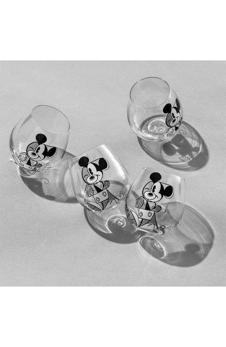 JoyJolt Mickey Constructive Drinking Glass - Set of 4 | Nordstromrack