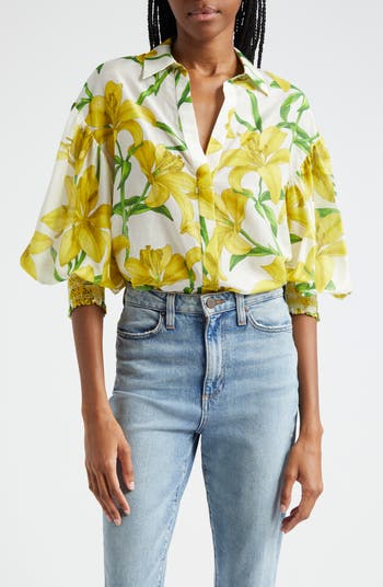 Alice + Olivia Maylin Floral Top | Nordstromrack