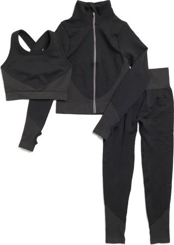 90 DEGREE BY REFLEX Kids' Seamless Girl Power Cropped Jacket, High ...