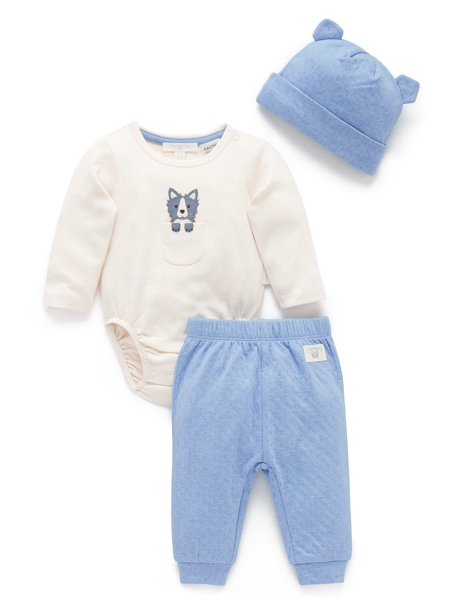 Purebaby 3 Piece Gift Set | Nordstrom