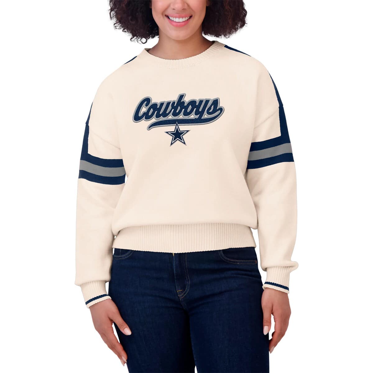 WEAR by Erin Andrews Women's WEAR by Erin Andrews Cream Dallas Cowboys ...