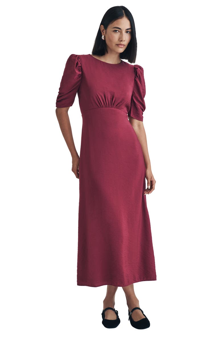 Nobody's Child Evie Puff Elbow Sleeve Midi Dress | Nordstromrack