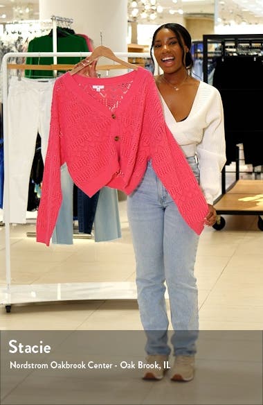 BP. Pointelle V-Neck Cardigan | Nordstromrack