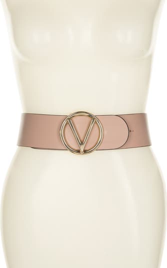 VALENTINO BY MARIO VALENTINO Fausta Logo Buckle Leather Belt ...