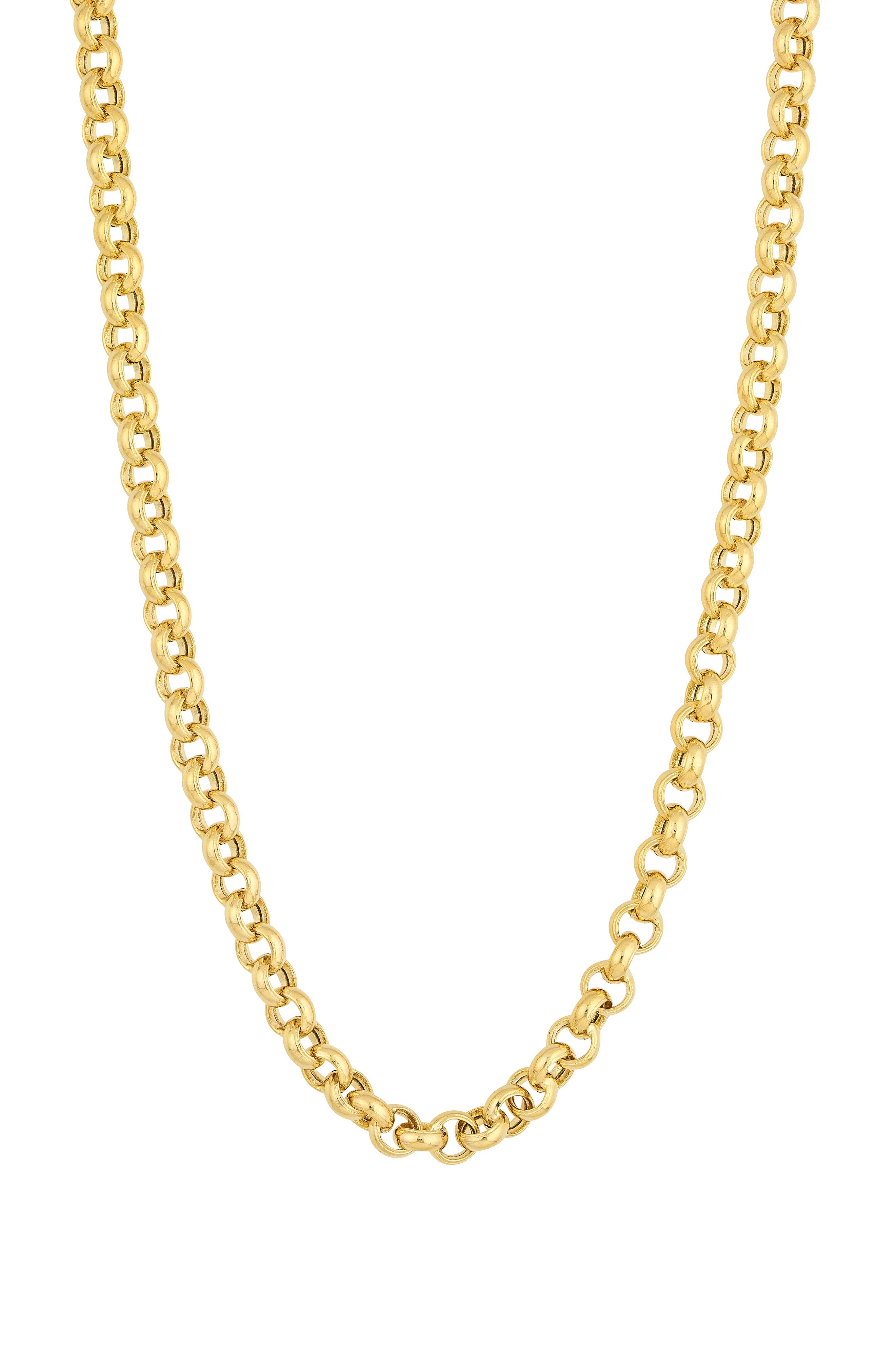 HAWLEY ST 14K Gold Classic Rolo Chain Necklace | Nordstromrack