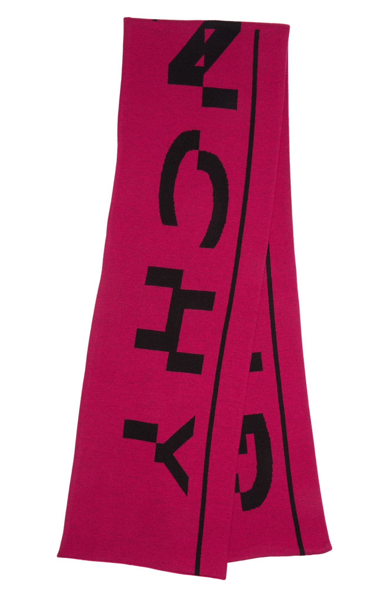 Givenchy Off Center Logo Wool Football Scarf | Nordstromrack
