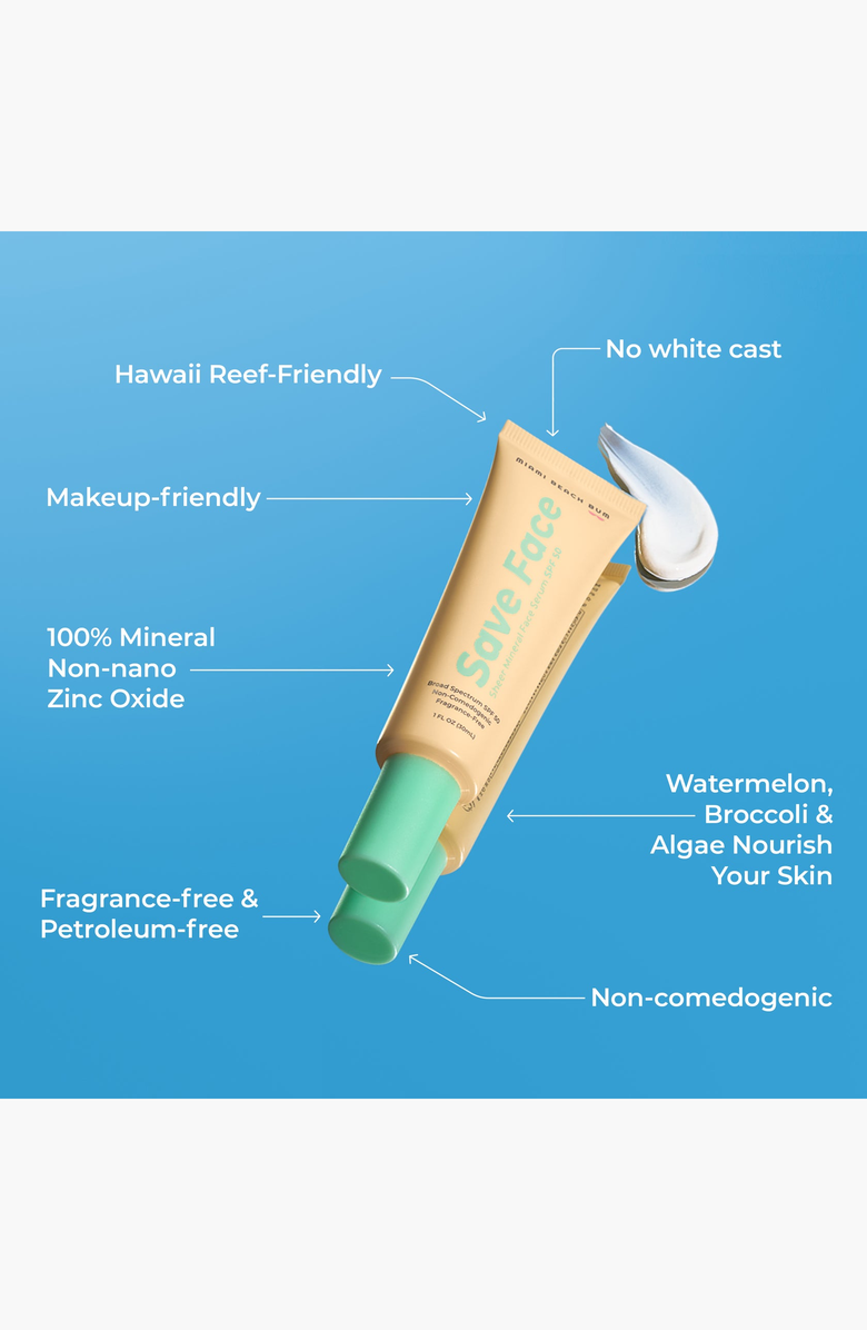 Miami Beach Bum Save Face Serum with SPF 50 | Nordstrom