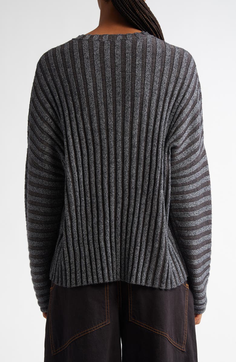 Eckhaus Latta Keyboard Stripe Merino Wool Sweater | Nordstromrack