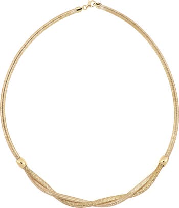 Bony Levy 14K Gold Twist Tube Mesh Necklace | Nordstromrack