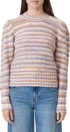 Habitual Stripe Puff Shoulder Sweater | Nordstrom