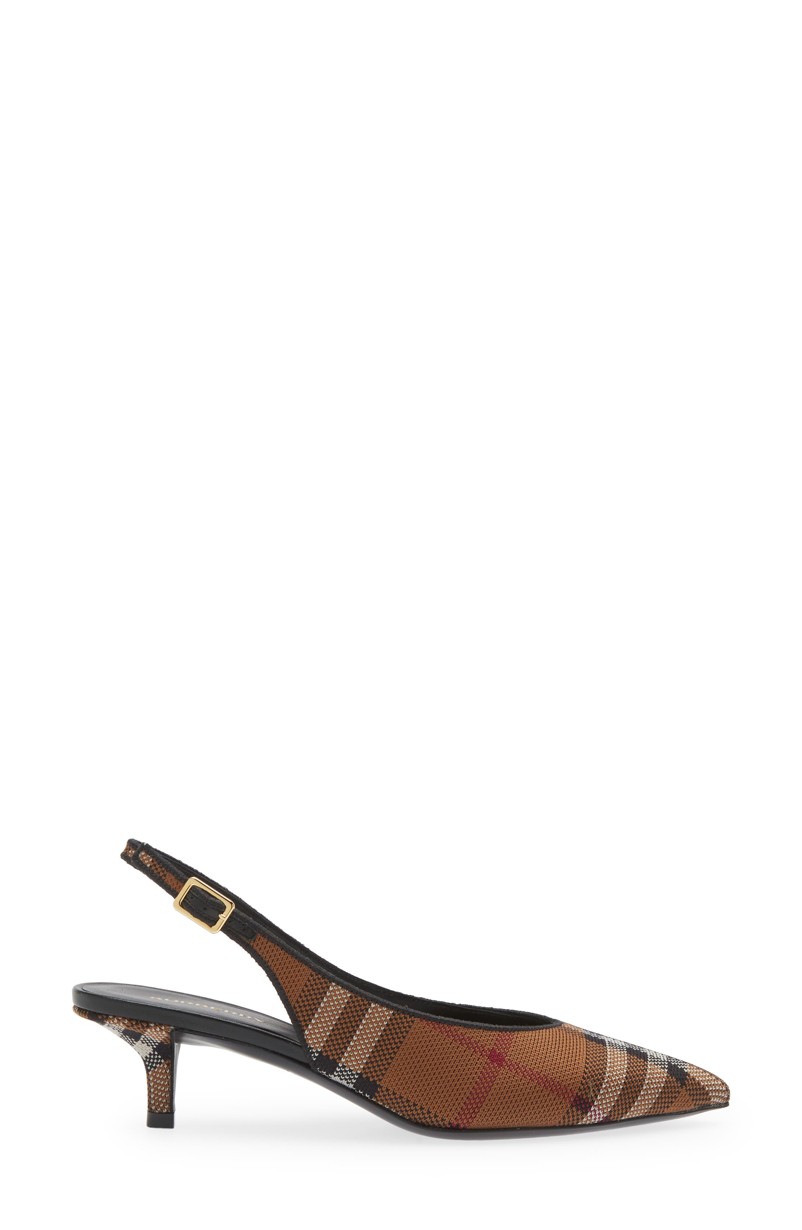 Burberry Jacquard Check Slingback Pump (Women) | Nordstromrack