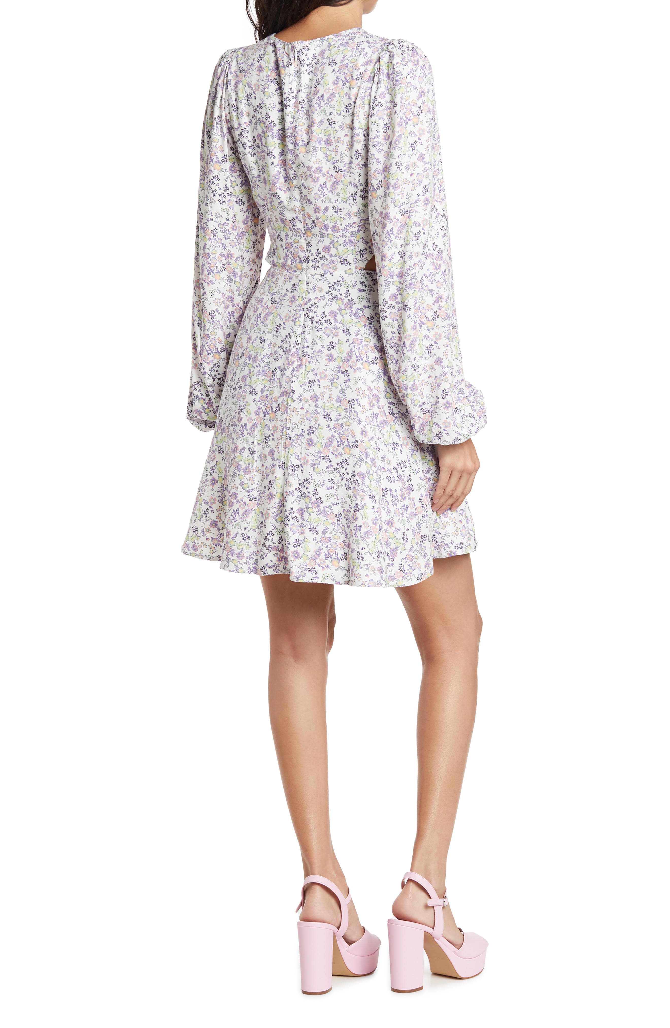 AFRM Sean Long Sleeve Cutout Dress | Nordstromrack