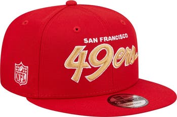 New Era Men's New Era Scarlet San Francisco 49ers Script 9FIFTY ...