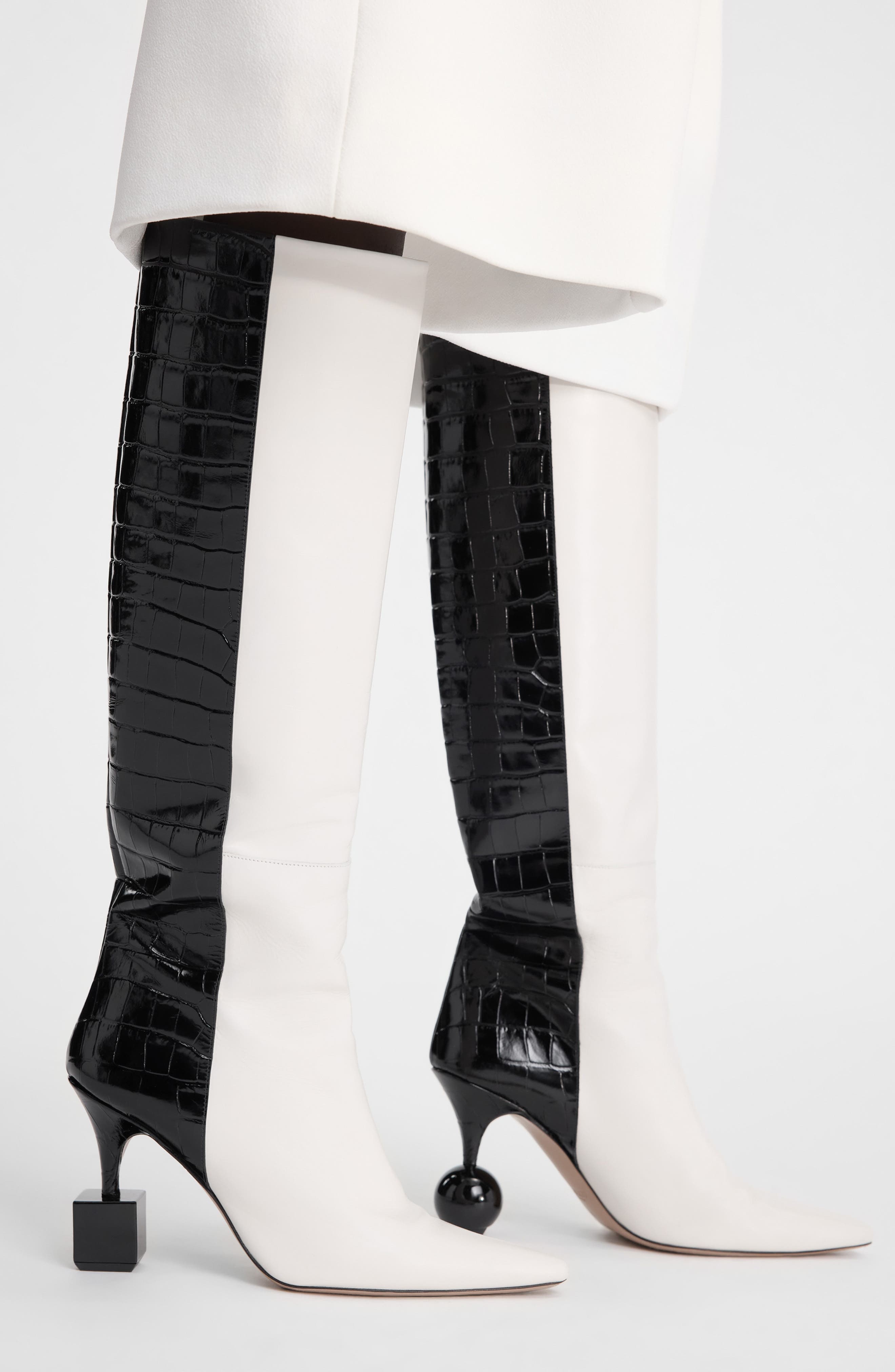 Jacquemus Les Bottes Bisou Mismatched Knee High Boot (Women ...