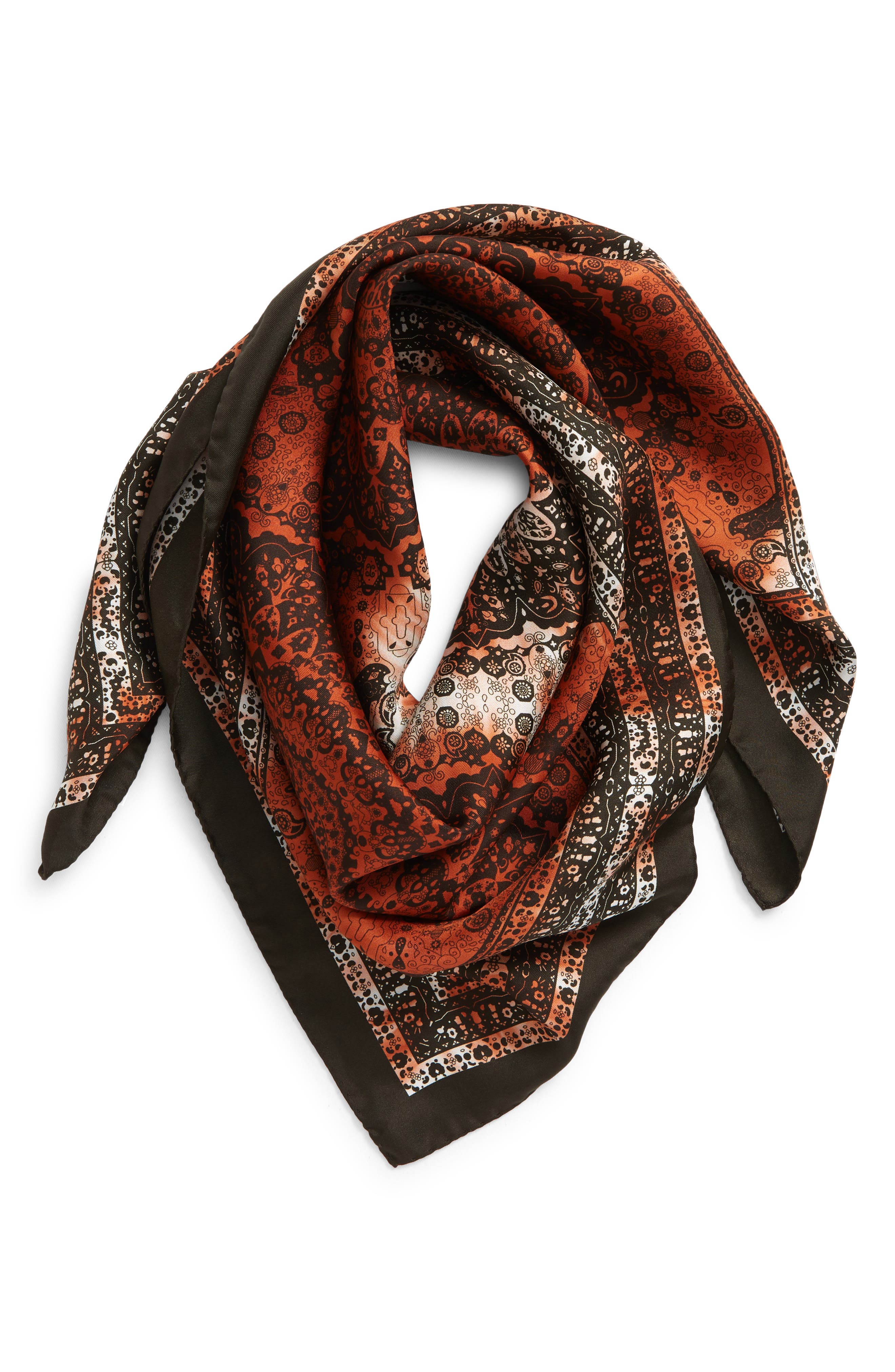 Max Mara Latte Square Silk Scarf | Nordstrom