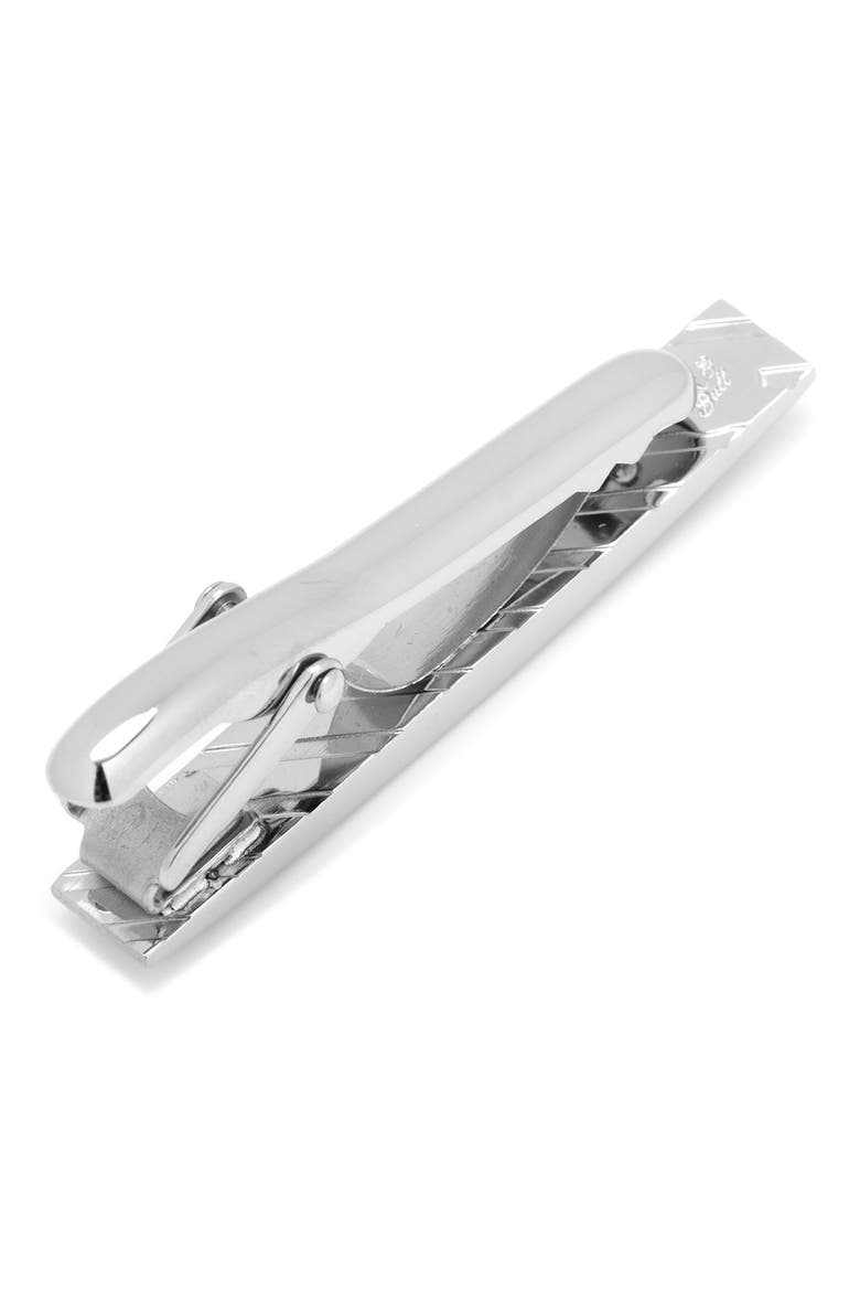 Cufflinks Inc. Stainless Steel White Pave Crystal Tie Bar (Men ...