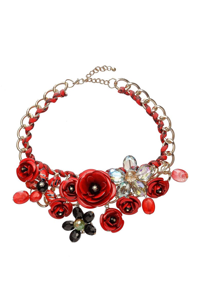 EYE CANDY LOS ANGELES Posh Flower Bib Necklace | Nordstromrack
