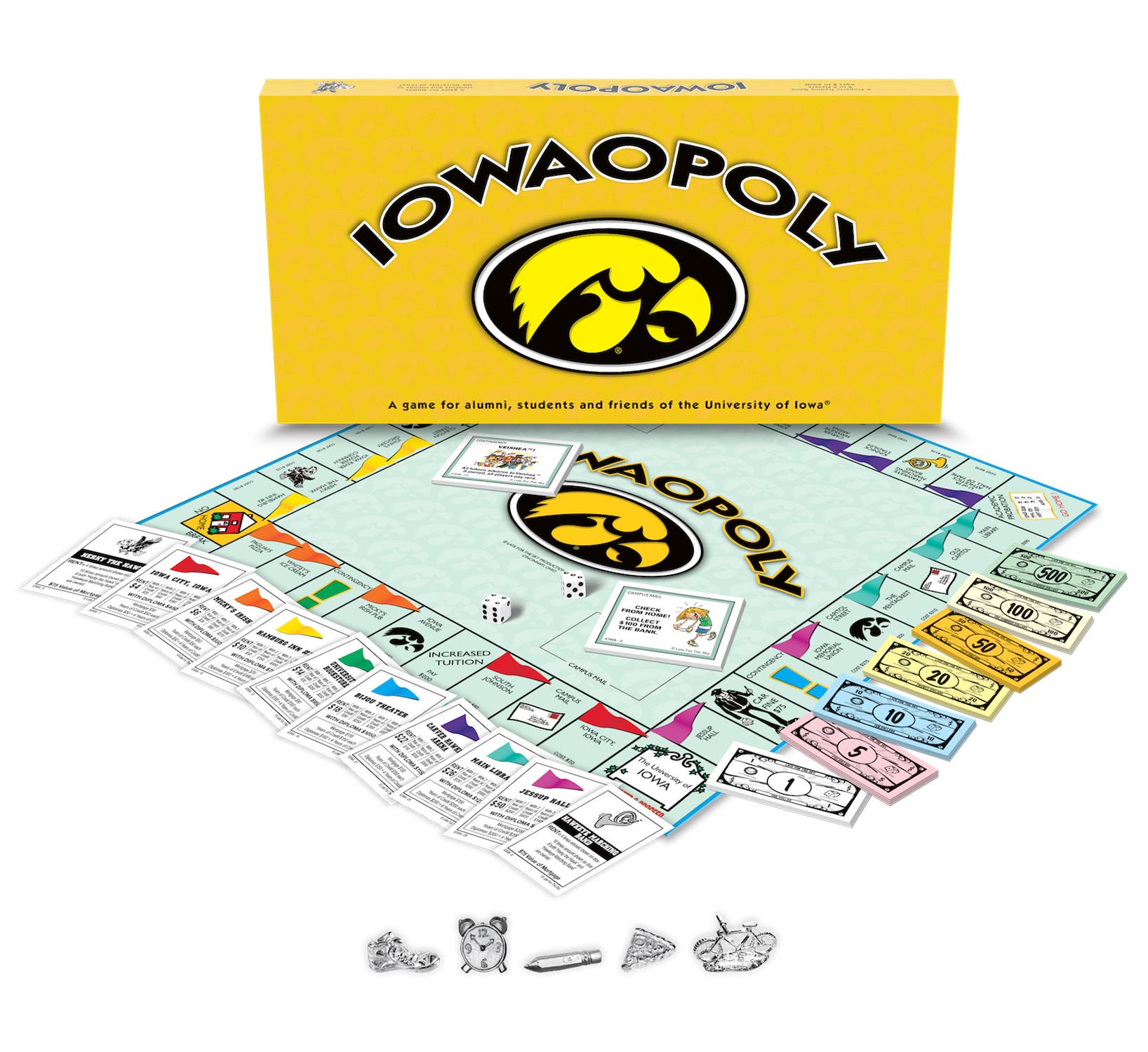 Late for the Sky University Of Iowa Iowaopoly Monopoly Board Game ...