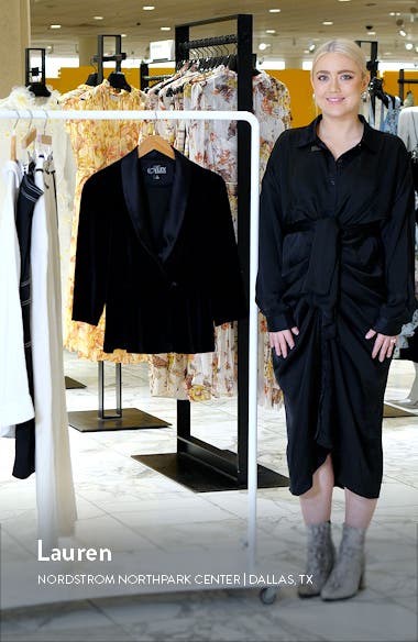 Alex Evenings Velvet Tuxedo Top | Nordstrom