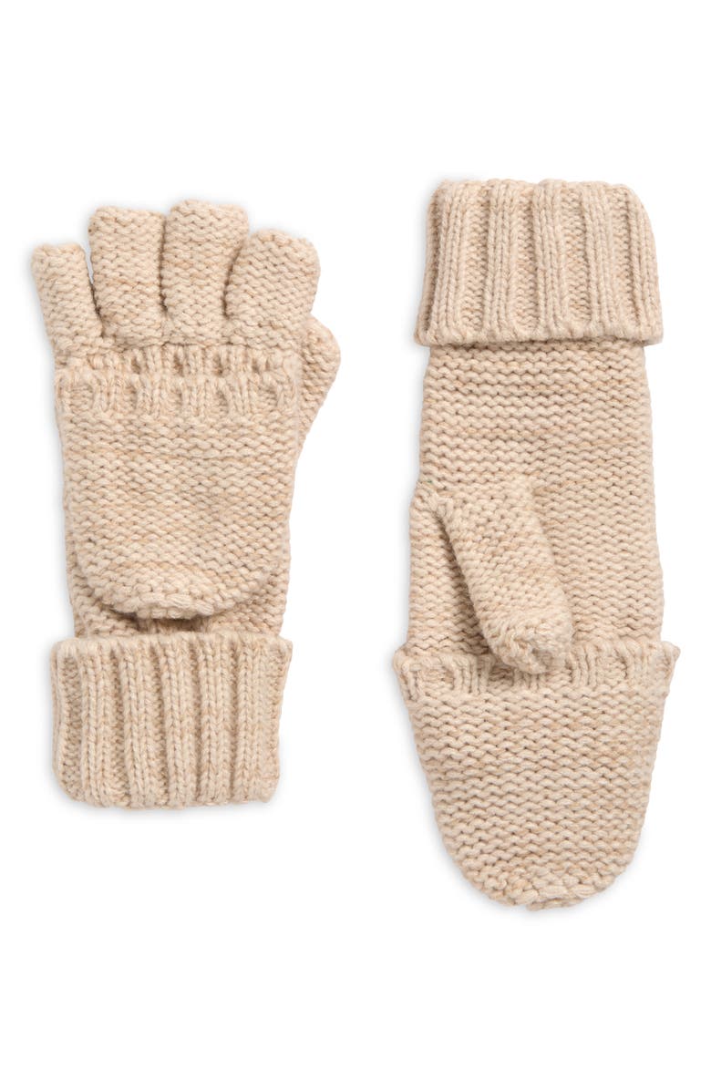 Frye Cable Knit Pop Top Mittens | Nordstromrack