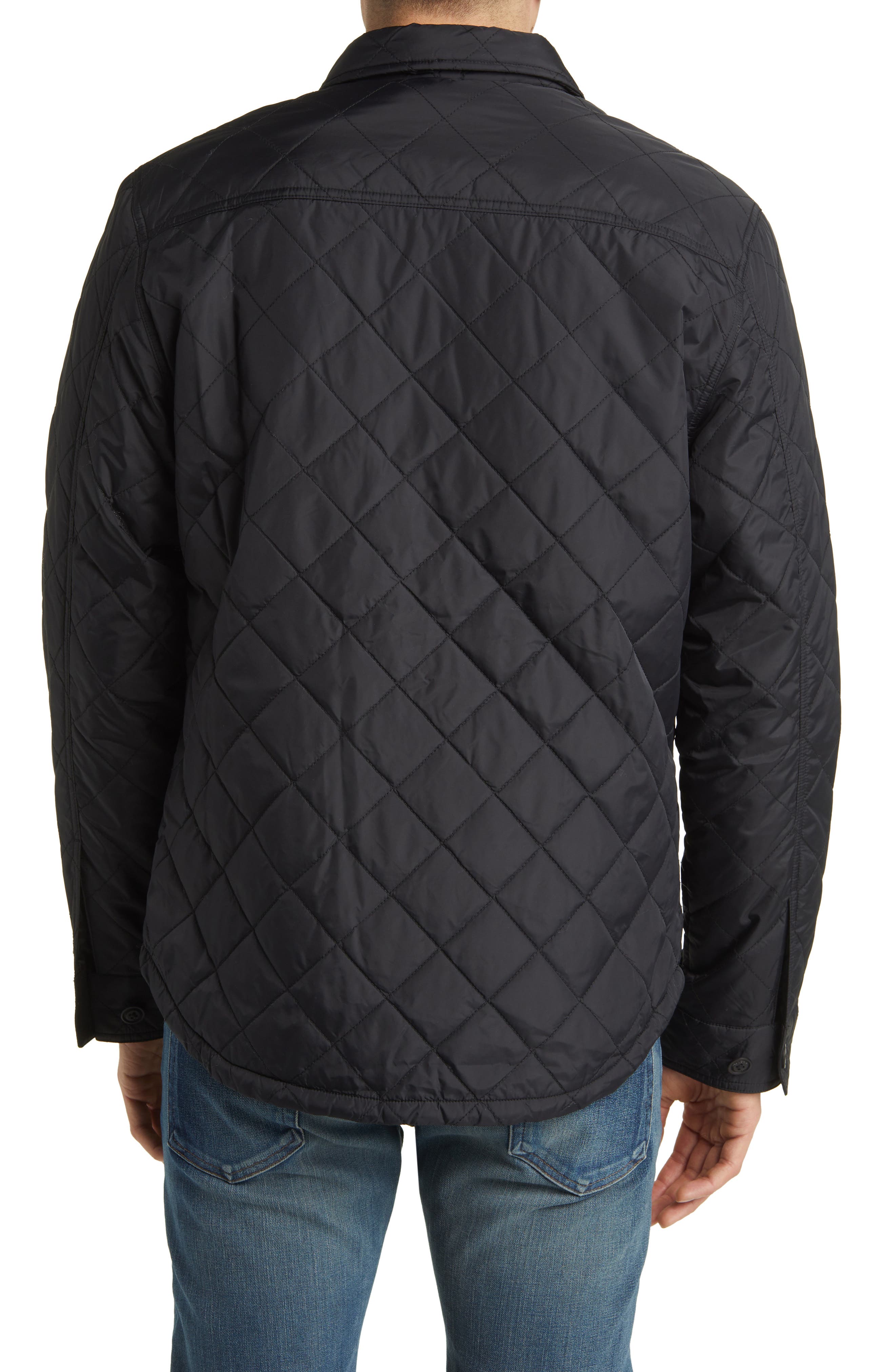 The Normal Brand Quilted Faux Shearling Lined Shacket | Nordstrom