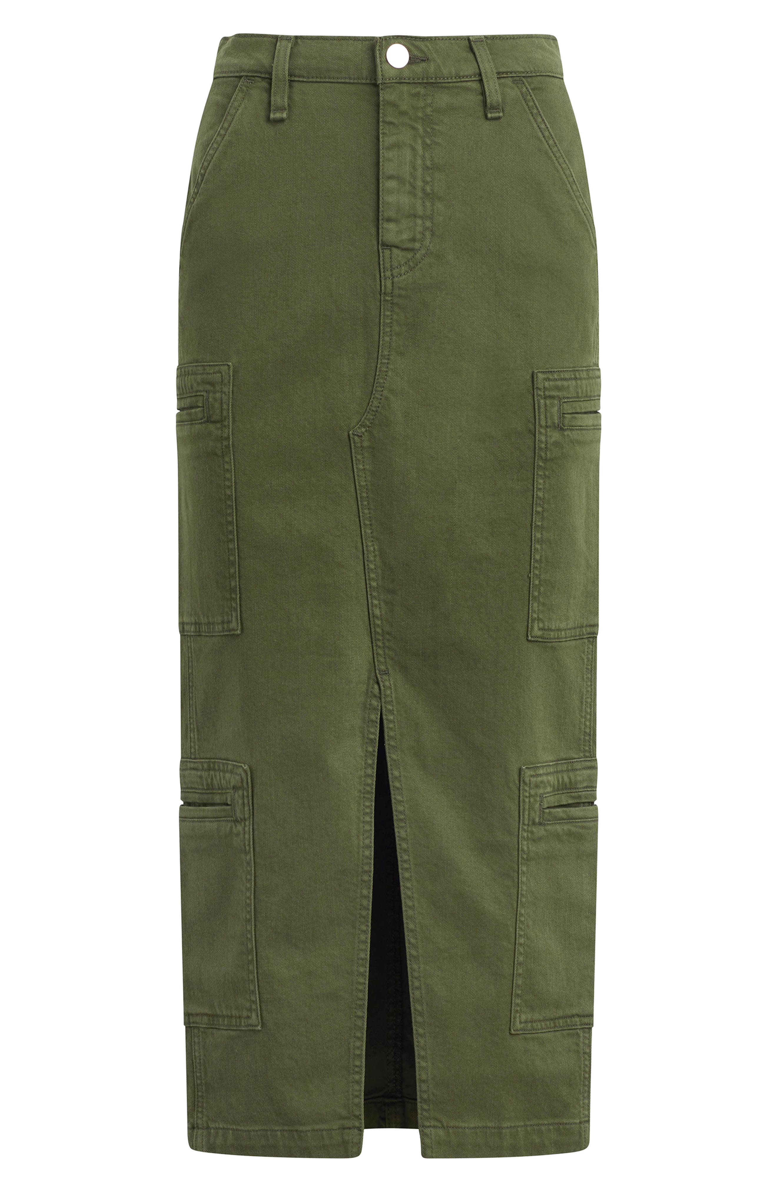 Hudson Jeans Reconstructed Denim Midi Skirt | Nordstromrack