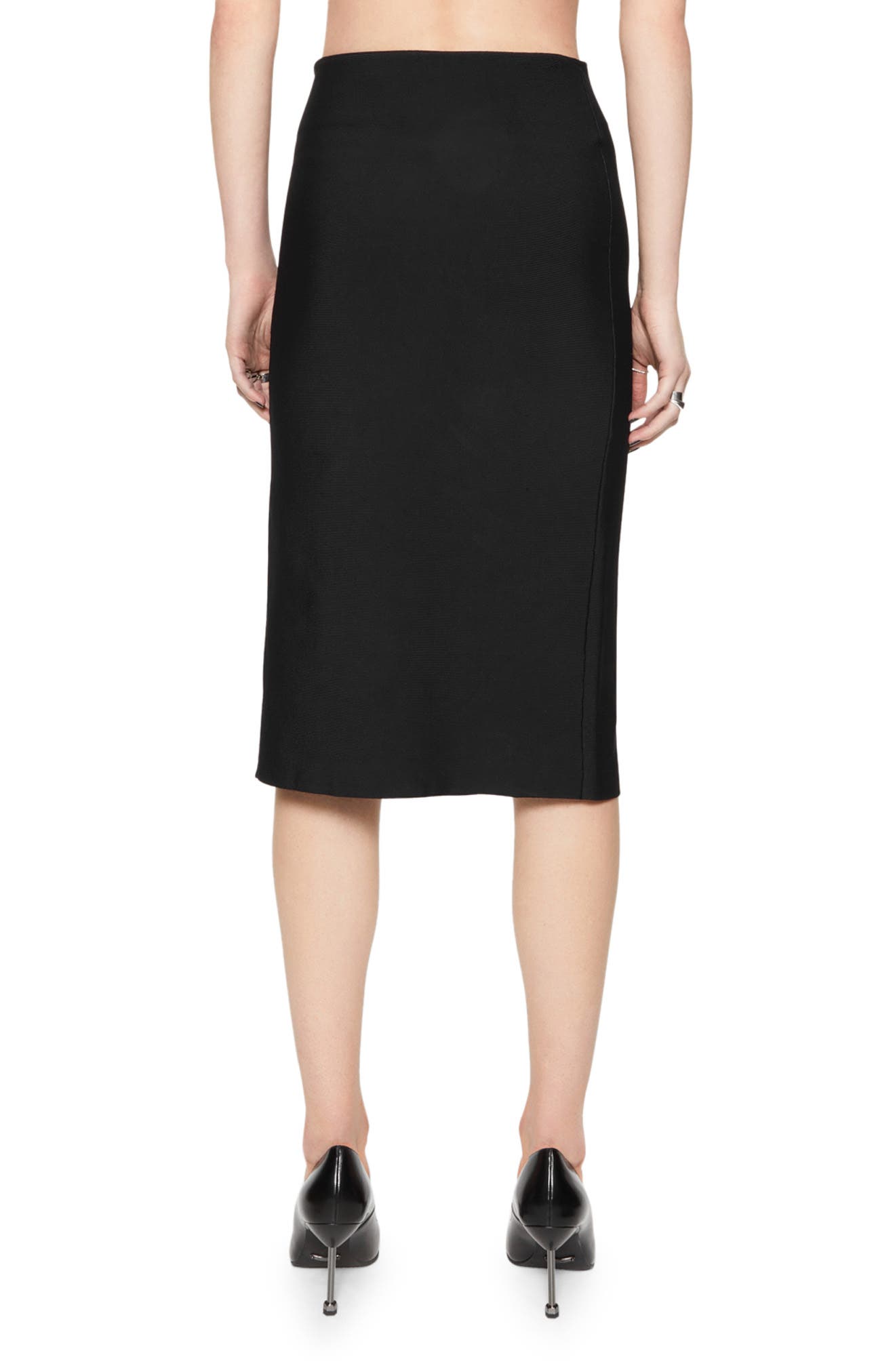 Rebecca Minkoff Alice Snap Detail Pencil Skirt | Nordstromrack