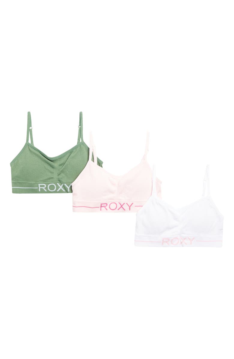 Roxy Kids' 3-Pack Seamless Ribbed Bralettes | Nordstromrack