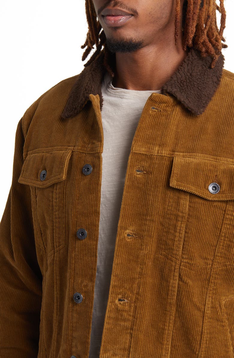 Brixton Builders Faux Shearling Lined Corduroy Trucker Jacket | Nordstrom