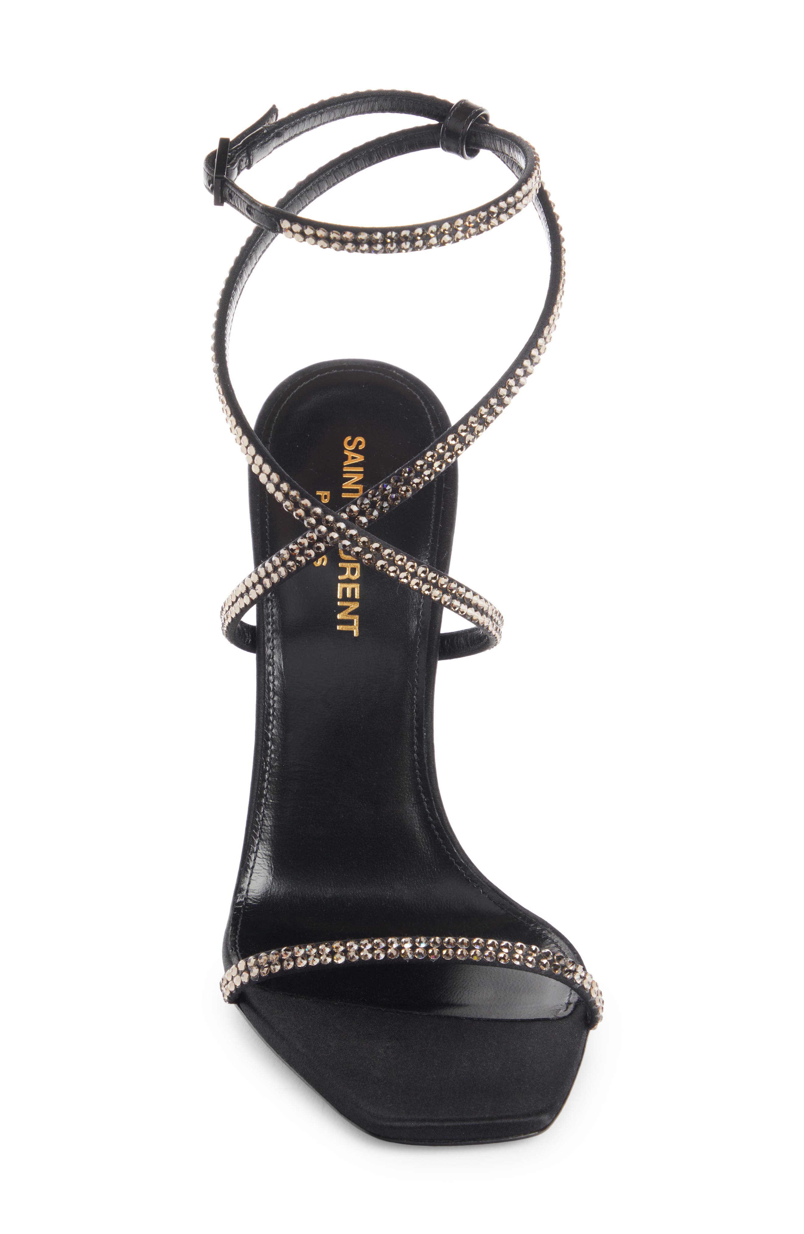 Saint Laurent Opyum YSL Heel Ankle Strap Sandal (Women) | Nordstromrack