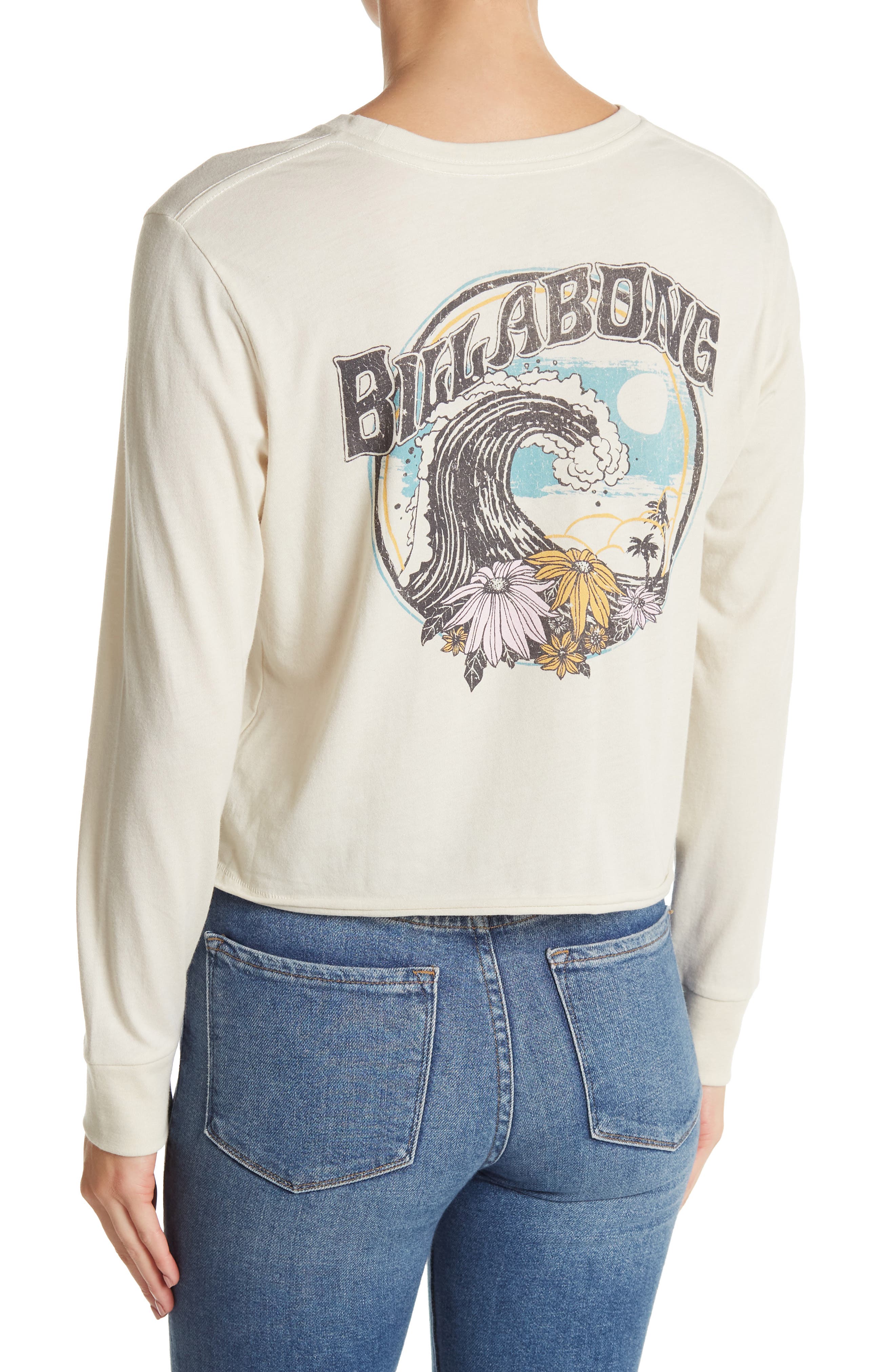 Billabong Tropic Wave Long Sleeve Crop T-Shirt | Nordstromrack