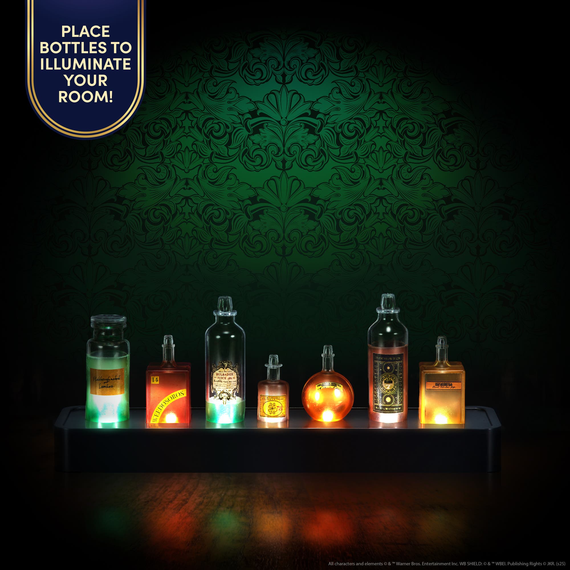 Wow Stuff! Harry Potter Potion Bottles Mood Lamp, 3 Night Light Modes ...
