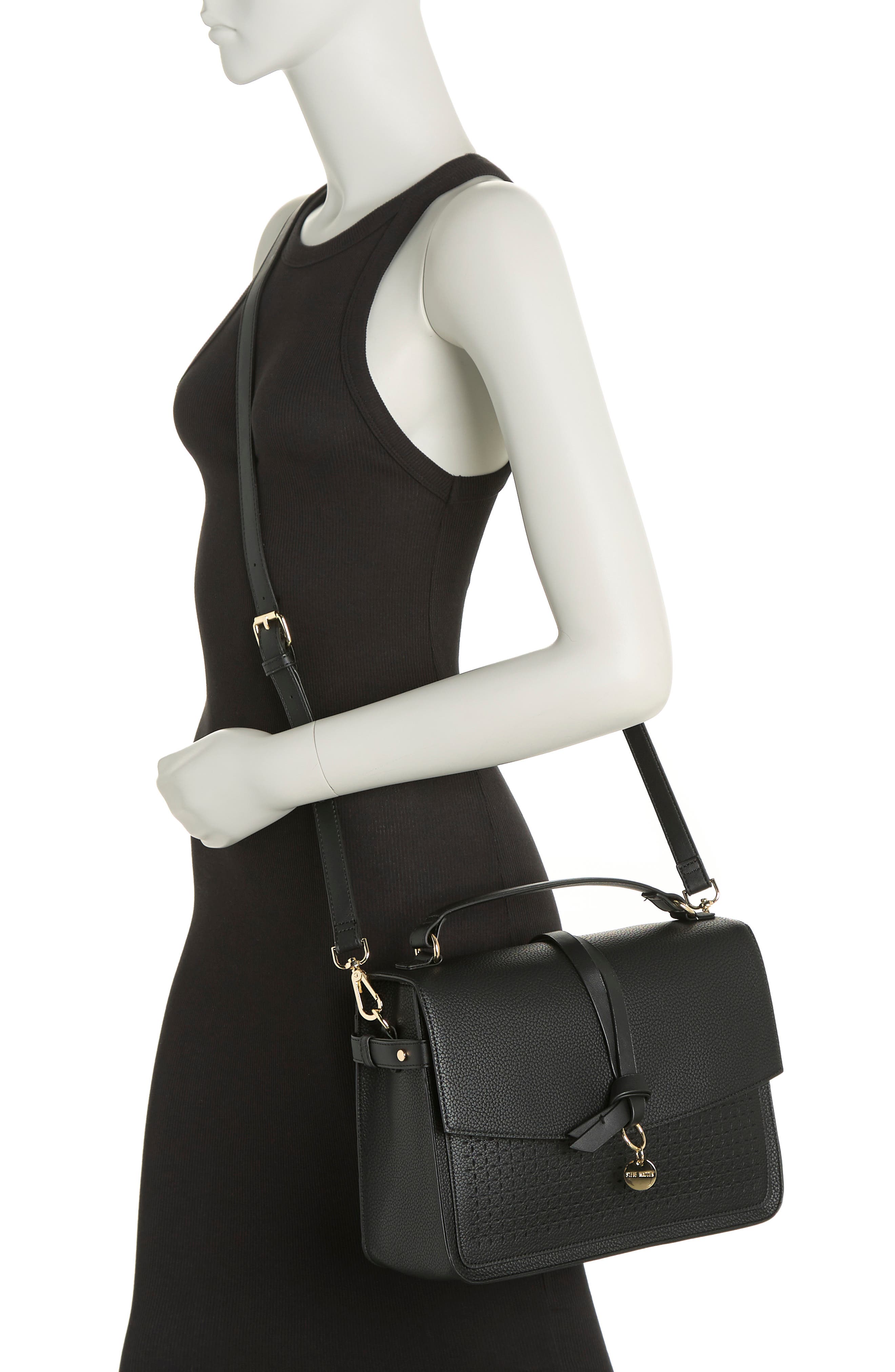 Steve Madden Wila Perforated Top Handle Satchel | Nordstromrack