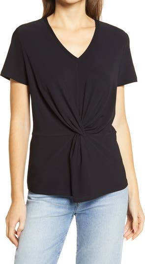 Halogen® Twist Detail T-Shirt | Nordstrom