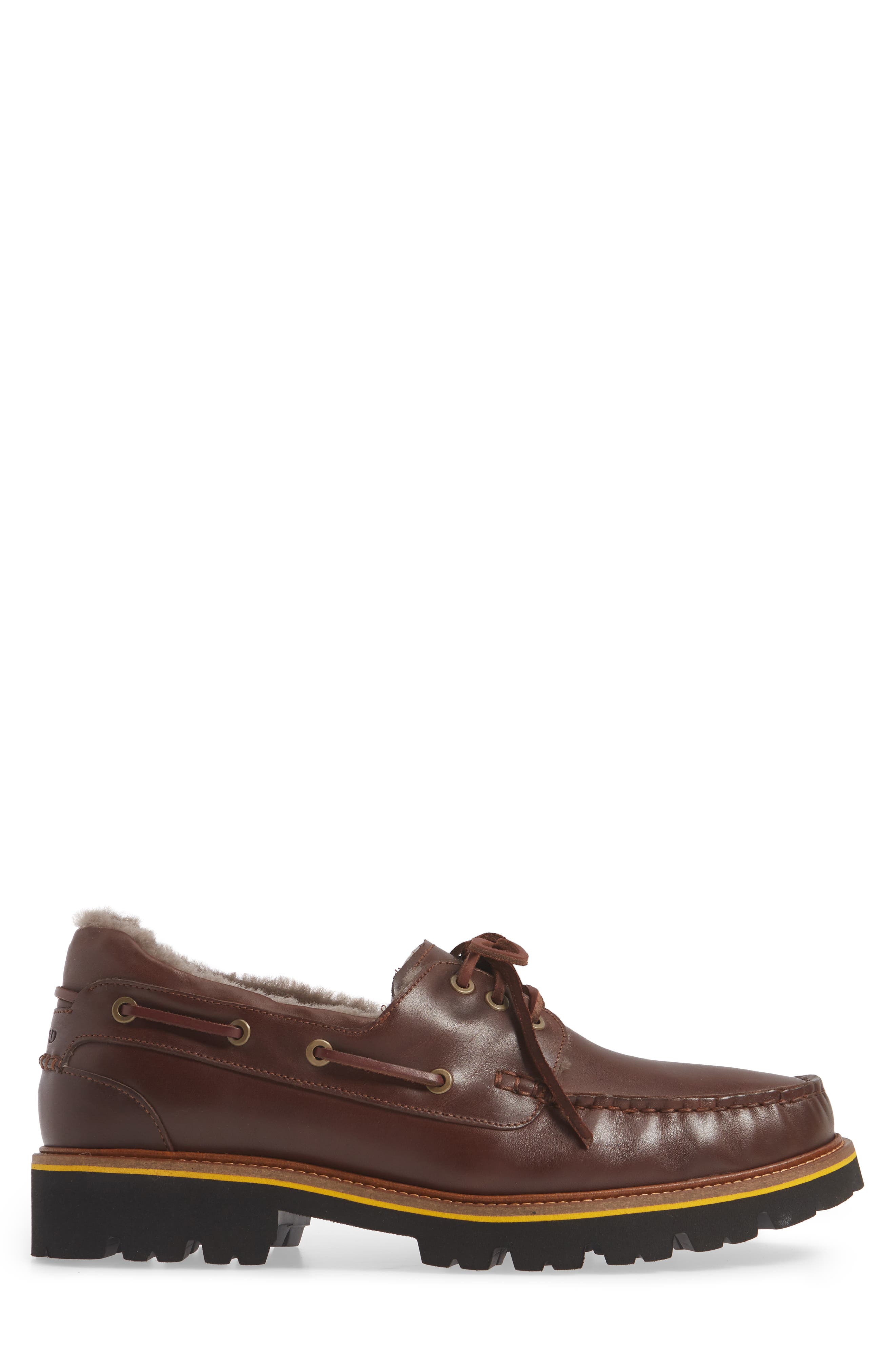Samuel Hubbard Early Winter Genuine Shearling Boat Shoe (Men) | Nordstrom