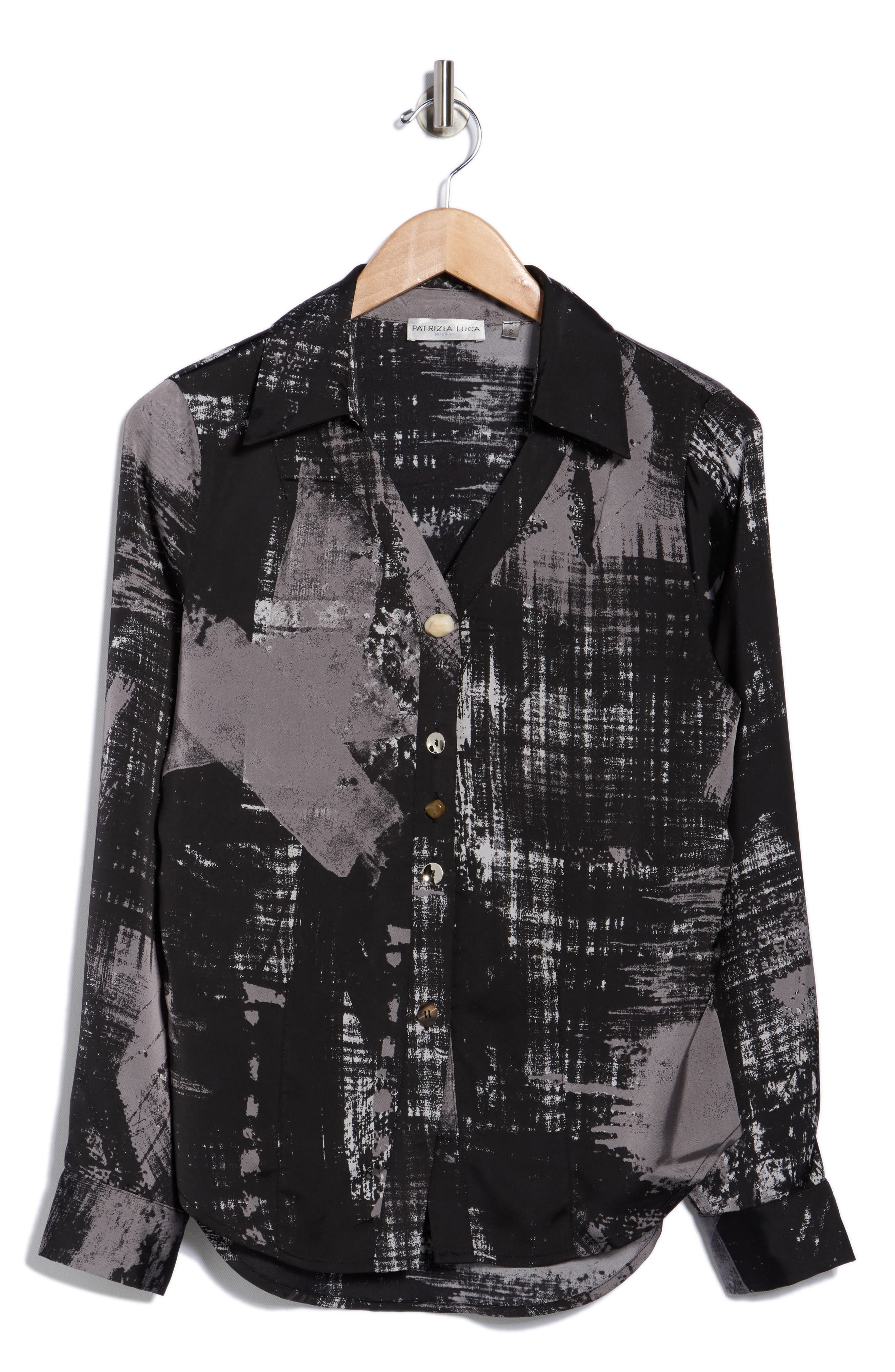 PATRIZIA LUCA Print Button-Up Shirt | Nordstromrack