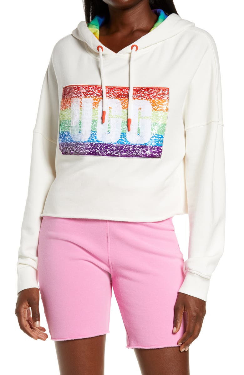 UGG® UGG Pride Keira Crop Hoodie | Nordstromrack