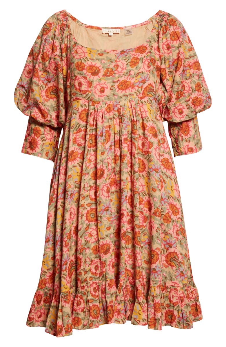 byTiMo Short Sleeve Floral Babydoll Dress | Nordstromrack
